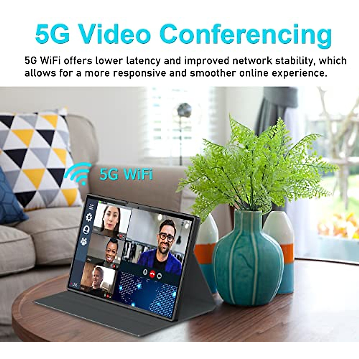 Android Tablet, 10 Inch Android 12 Tablet, 4GB RAM 64GB ROM, 1TB Expand, Android Tablet with 5G WiFi, 8000mAh Battery, Dual Camera, Bluetooth, FHD IPS Screen, GPS, Google GMS Certified