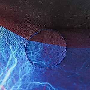 Meeting Story Gamer Gaming Bedding Sets Tie Dye Lightnings Gamepad Comforter Set for Boys Games Console Action Buttons Novelty Colorful Modern Room Decor Home Quilt Set (Twin, Red-Blue)