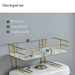 Bathroom Gold Holder Wallet Toilet Storage Shower Organizer Caddy Black Shelf Basket