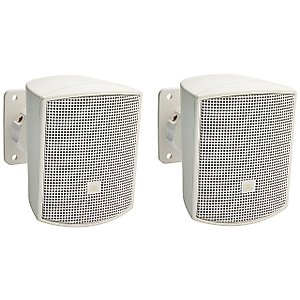 JBL Professional Control 52-WH Surface-Mount Satellite Speaker for Subwoofer-Satellite Loudspeaker System, White, Sold as Pair