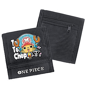 HANDAFA Anime One Piece Tri-fold Wallet Unisex Manga Sea King Cosplay Slim Wallet(Chopper)