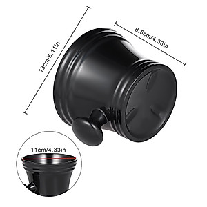 Shaving Mug Anself Man's Plastic Shaving Bowl with Handle Soup Bowl Barber Cleaning Soup Cup for Razor