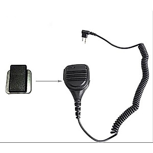 2Pack Belt Clip Compatible with Motorola Replacement Microphone Clip PMMN4013 PMMN4013A PMMN4021A PMMN4021 PMMN4022 PMMN4022A PMMN4025 PMMN4025A Handheld Speaker Microphone MIC Two Way Radio