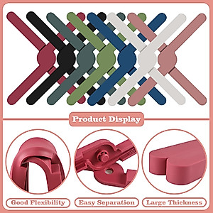 7 Pcs Silicone Trivets for Hot Dishes, Foldable Silicone Trivets for Hot Pots and Pans, Anti-Slip Heat Water Resistant Silicone Pot Holders