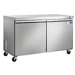 Kratos Refrigeration 69K-752 Commercial 61" W Undercounter Refrigerator, 2 Door