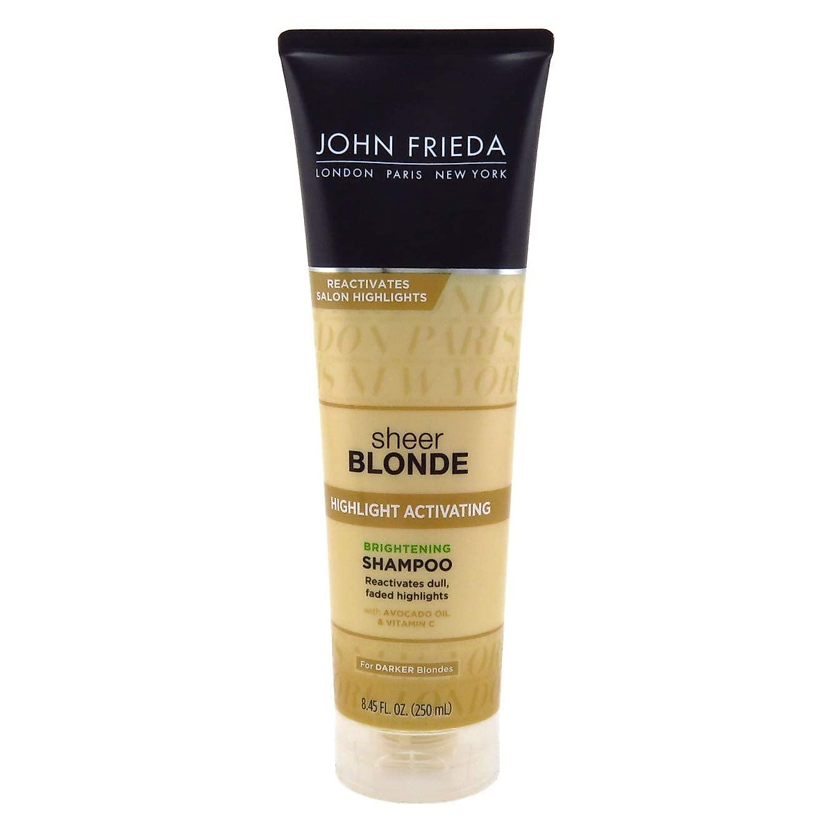 John Frieda Sheer Blonde Highlight Activating Brightening Shampoo Darker Blondes, 8.45 oz