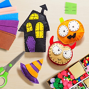 Craft Spot! Art and Craft Supplies for Kids, All in One DIY Crafting Collage Arts Set with Exquisite Gift Box, Craft Art Supply Kit for Toddlers Age 4 5 6 7 8 9