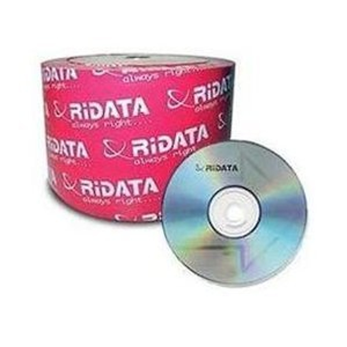 Ridata 200 Ritek 52X CD-R 80min 700MB (Logo Top Branded)