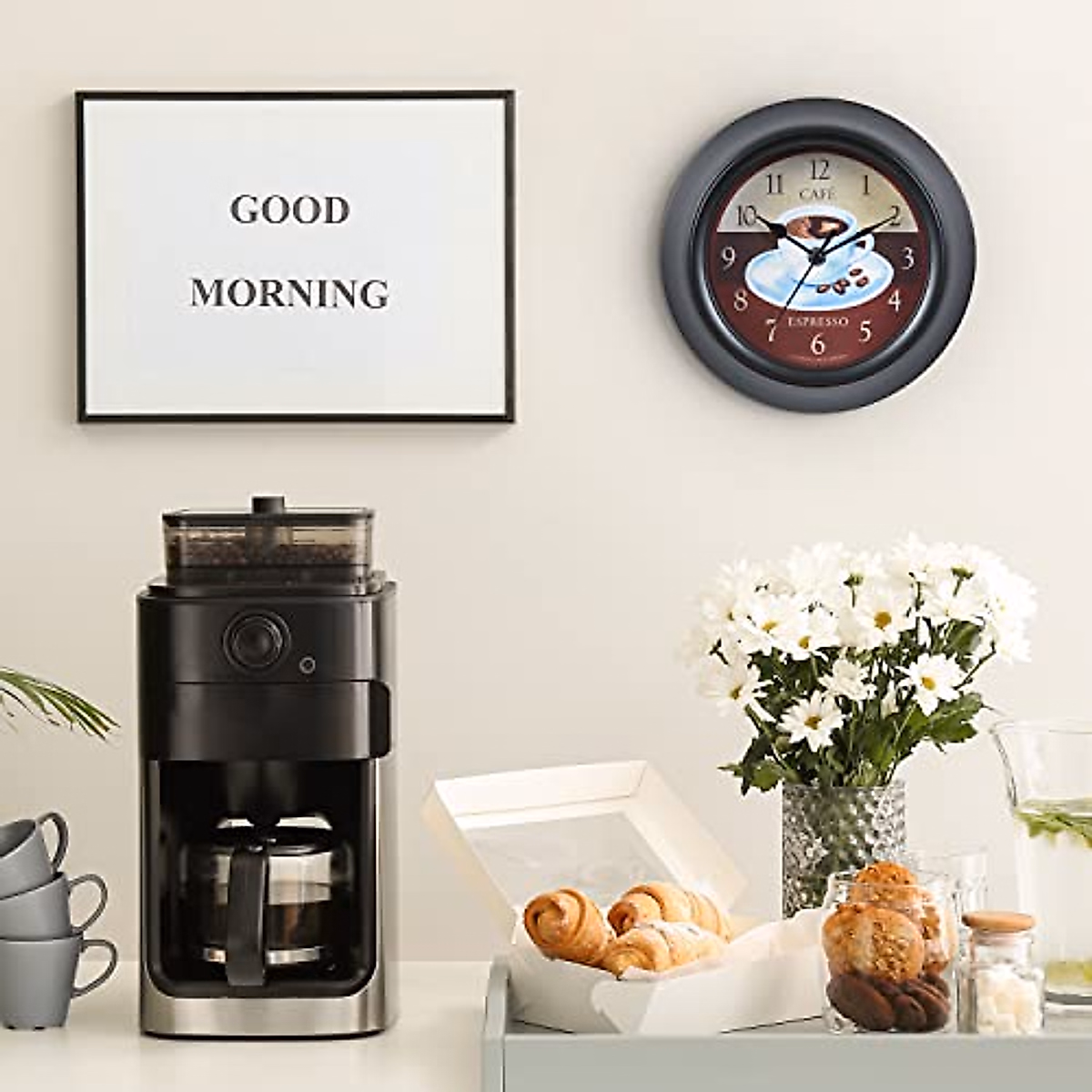 La Crosse Technology 9-inch Café Quartz Wall Clock - 404-3623C