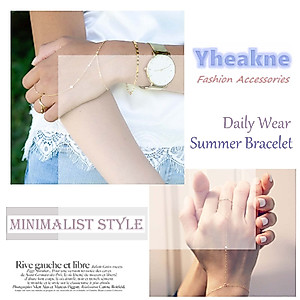 Yheakne Boho Cat Bracelet Black String Bracelet Double Strand Leather Cord Bracelet Hand Chain Jewelry for Women and Girls Cat Lover Gift