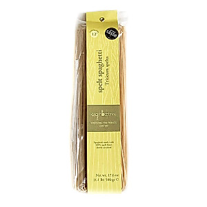 Agrozimi Spelt Spaghetti, (17.6 Ounces) - Vegan, Bronze Die-Cut & Naturally Air-Dried Greek pasta