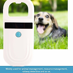 Rechargeable Animal Chip ID Scanner Microchip Scanner Pet Tag Scanner with OLEDDisplay, Low Power Alarm