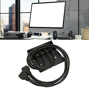 Dilwe Front Panel USB 3.0 Hub 4 Ports, 3.5 Inch Floppy Bay USB 3.0 Hub, 5Gbps USB 3.0 High Speed PC Front Panel USB Hub for Computer Case, 19Pin Cable