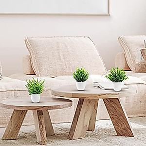 Der Rose 4 Packs Fake Plants Small Artificial Faux Potted Plants for Living Room Home Office Farmhouse Bathroom Kitchen Decor Indoor