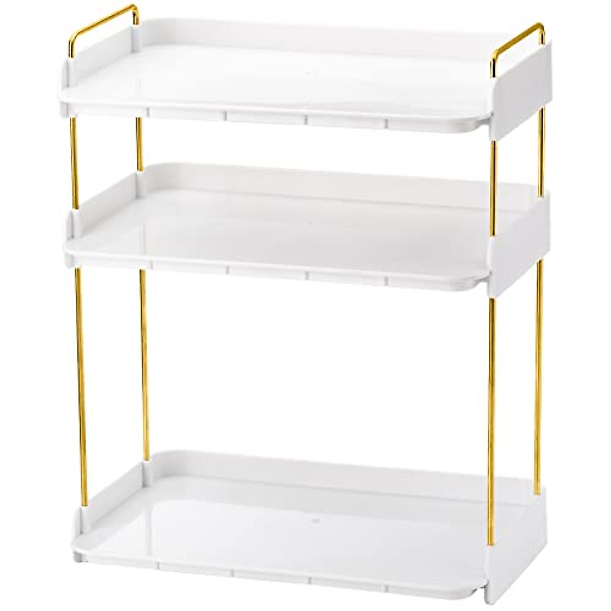 YOUEON 3 Tier Bathroom Counter Organizer, Bathroom Makeup Organizer, Bathroom Counter Shelf, Vanity Tray for Cosmetic, Perfume, Skincare, Bathroom, Bedroom, Kitchen