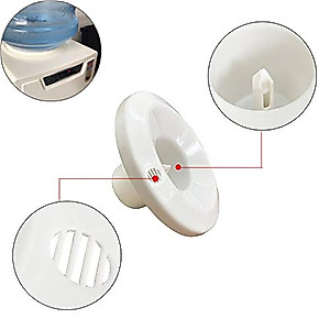 Proshopping 1 PCS Water Dispenser Smart Seat, Water Cooler Smart Seat, Plastic Water Dispenser WaterGuard Assembly Bottle Holder Replacement Parts - for Bottled Water Coolers (White)