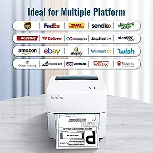Thermal Label Printer- Hudoo High Speed 152mm/s Shipping Label Printer for Small Business Owner, Compatible with Amazon, Ebay Shopify and Worked with USPS USP FedEx 4X6 Label Printer