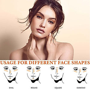 Glitter Blush Shimmer Highlighter Blusher Powder Makeup Face Highlighter Palette,Natural Lasting Shiny Contouring Palette Highlighter Concealer Face Contour Powder Makeup(#01 Pearl White）