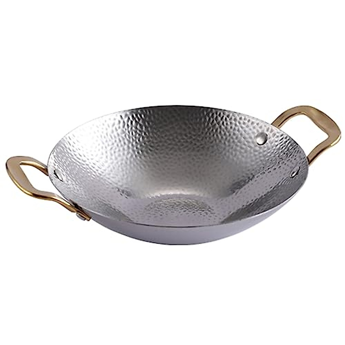 Stainless Steel Cookware Pan with Handle 9inch Non Stick Stir Fry Pans Stockpots Korean Ramen Pot for Gas Induction Or Electric Stove Golden Non Stick Frying Pan