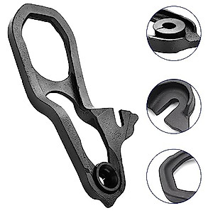 Tow Hooks for Ram 1500 Front Forged Heavy Duty Front Car Tow Hooks Compatible with Dodge Ram 1500 DT 2019 2020 2021 2022 2023# 82215268AB Black