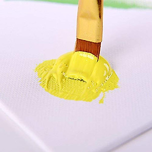 Mont Marte Canvas Panels Signature 5pc, 4 x 4in (10.2 x 10.2cm), Canvas Board, Thin Canvas, Acrylic Titanium Primed, Suitable for Oil and Acrylic Painting, Acid Free