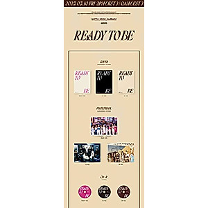 READY TO BE TWICE Album [Random ver.]+Pre Order Benefits+BolsVos K-POP Inspired Digital Planner, Digital Sticker Pack (12th Mini Album)