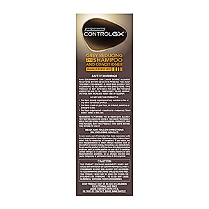 Just For Men Control GX 2 in 1 Grey Reducing Shampoo and Conditioner, 5 Fluid Ounce