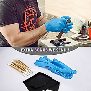 KLOLA Gun Cleaning Kit Universal Handgun Cleaning Kit 25 in 1 Pistol Cleaning Kit for .22 .357/.38/9mm .40 .45 Caliber Gun Brush Tools Gun Accessories