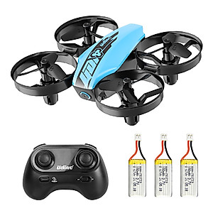 UDI U46 Mini Drone for Kids 2.4Ghz RC Drones with Auto Hovering Headless Mode Nano Quadcopter, Blue