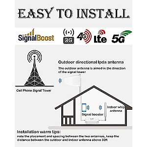 2023 Latest AT&T Signal Booster AT&T Cell Phone Signal Booster T Mobile Cell Booster for 5G 4G LTE on Band 12/17 AT&T Cell Booster AT&T Cell Booster ATT Extender Signal Booster Boost Call/Data White