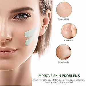 KNXWPPX Green Tea Purifying Clay Stick Mask,For Face Moisturizes Oil Control,Deep Clean Pore,Exfoliating Mask,Improves Skin,Suitable for All Skin (Green Tea)