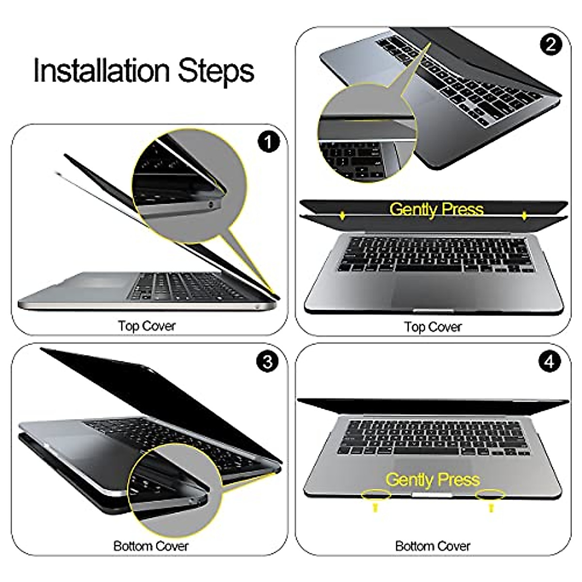 MAITTAO MacBook Air 13 Inch Case 2020 2019 2018 Release Model A1932 A2179 A2337 M1, Durable Hard Case Cover with Laptop Sleeve & Keyboard Cover for Mac Air 13.3 with Retina Touch ID, Marble Blue