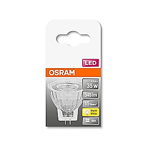 Osram Pack of 10 x Spot LED Reflector Lamp | Base: GU4 | Warm White | 2700 K | 4.20 W | Replacement for 35 W | LED Star MR11 12 V