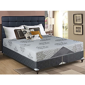 Greaton 10" Plush Memory Foam Mattress with 8-Inch Split Box Spring, Gel Bed Mattresses for Ultimate Comfort, Help Maintain Sleeping Position and Posture, Complete Body Support at Every Side, Full XL