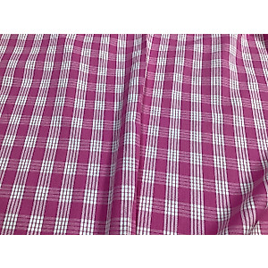 Pink Palaka Hawaiian Print Fabric by The Yard