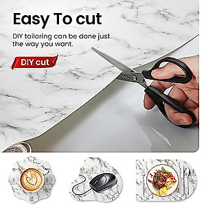 Drawer Liner Shelf Liners for Kitchen Cabinets: Non-Slip Cabinet Liner Non Adhesive Liner for Drawers and Cabinets for Kitchen Cupboard, Dresser Drawer, and Storage Organizer, White, 12 in X 10 FT