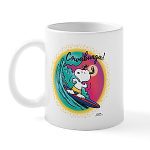 CafePress Snoopy Cowabunga! Mugs Ceramic Coffee Mug, Tea Cup 11 oz
