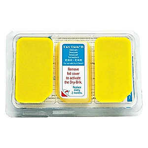 Dry-Brik® II Desiccant Blocks - 3 Blocks (1 Pack of 3 Blocks)| Replacement Moisture Absorbing Block for the Global II and Zephyr by Dry & Store | Hearing Device Dehumidifiers