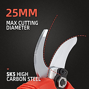 T TOVIA Electric Pruning Shears Replacement Blade Upper Blade, 30mm/1.2″ Cutting Diameter SK5 High Carbon Steel Blade, Tree Branch Flower Bushes Trimming, Applicable Model GPS41-B2130,GPS41-B1725