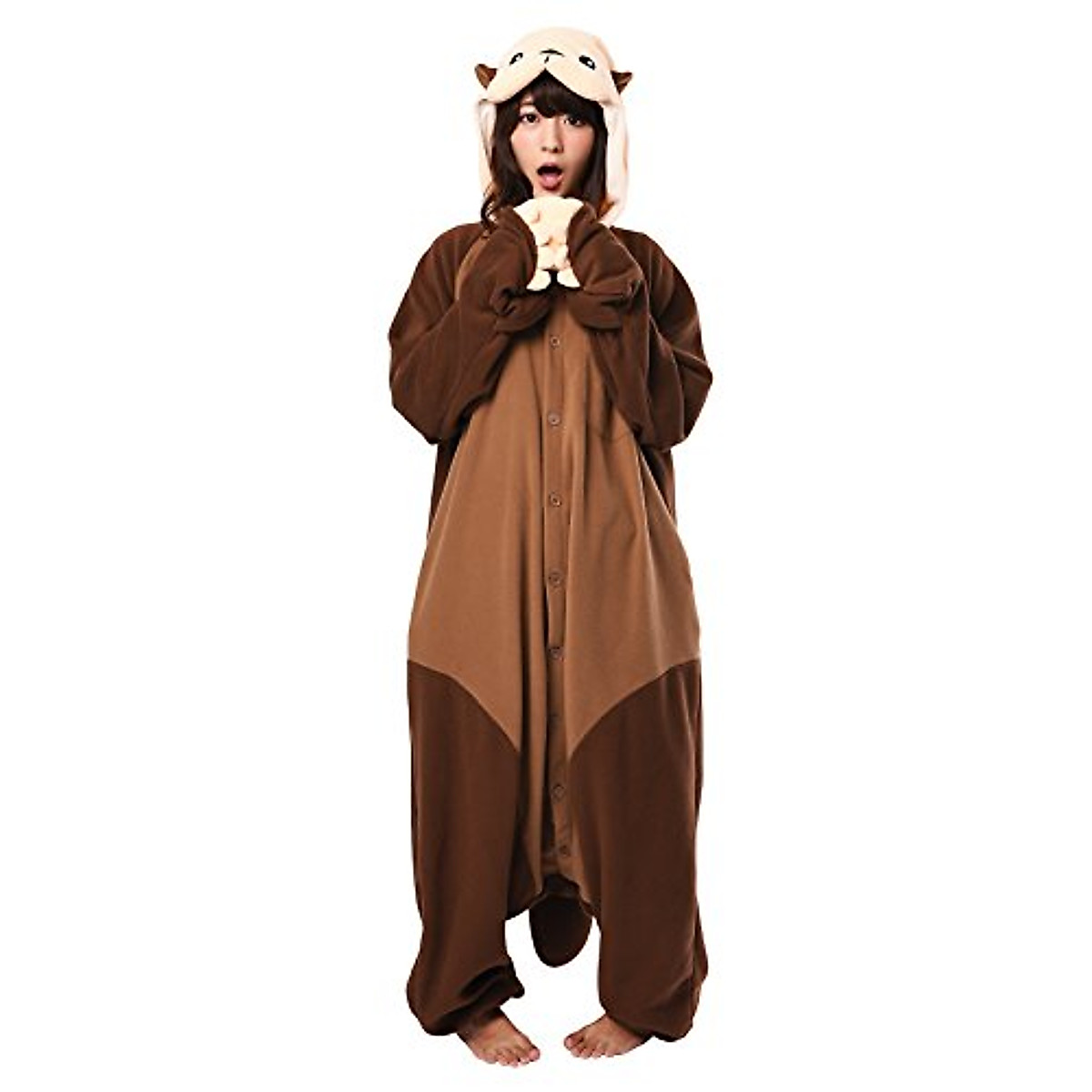Sea Otter Kigurumi Costume (Adults) Brown