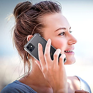 Migeec for iPhone 11 Clear Case Shockproof Anti-Scratch Phone Cases 6.1 inch