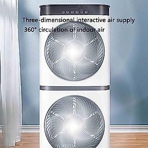 Portable air conditioner,3-IN-1 Air Cooler,Twin turbo air cooler,Optimized air duct,move silently,ac unit for bedroom,energy saving,power saving,suitable for bedroom,office,RV