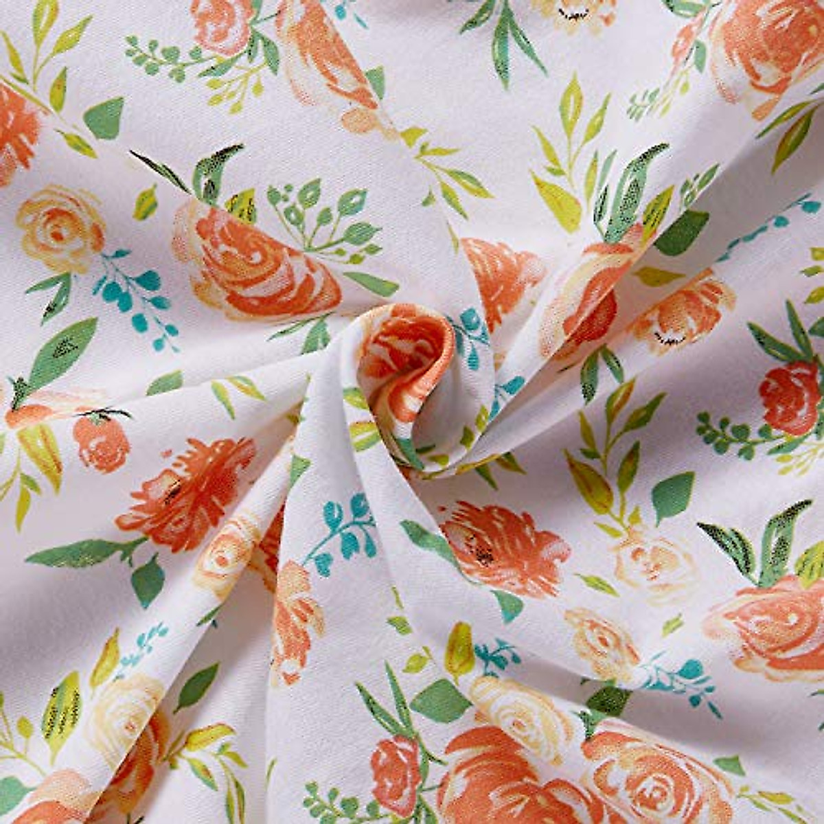 Changing Pad Covers, LNGLAT 2-Pack Cotton Cradle Sheets for Baby Girls, Fit Standard Contoured Ultra Soft Cozy Changing Table Pads