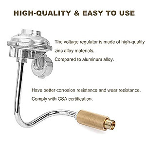 MUUMZI Replacement for Coleman Regulator Assembly C001, 5010000743, Gas Regulator Replacement for Coleman Roadtrip Grills