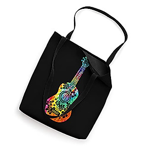 Tie Dye Ukulele Player Hawaiian Musician Tote Bag