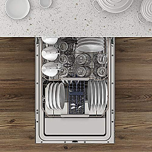 Galanz GLDW09TS2A5A Built in Dishwasher, 9 Place Setting, 18 Inch, 6 Cycles, 3 Options, Stainless Steel