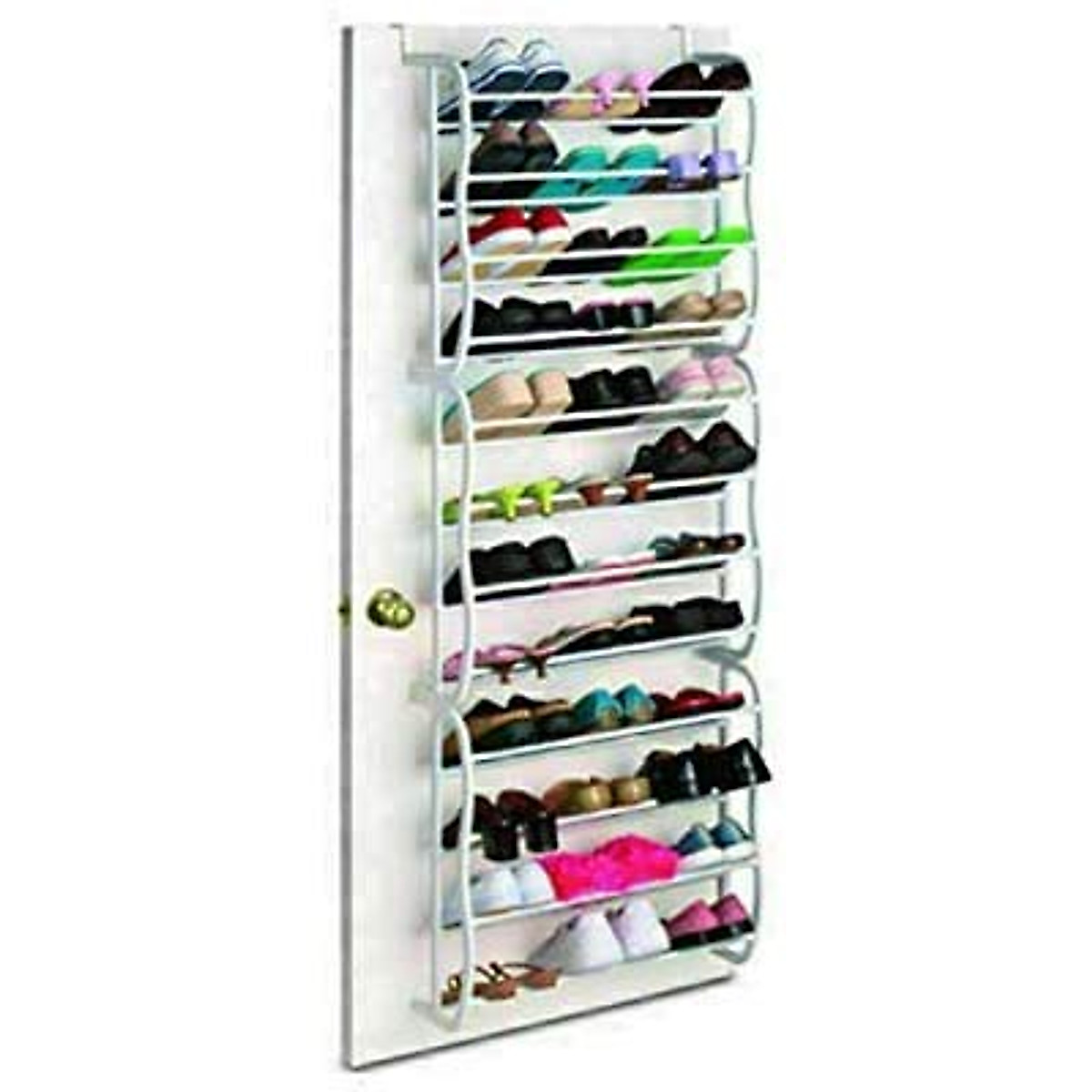 COLIBROX Trade Shop Over-The-Door Shoe Rack 36 Pairs forWall Hanging Closet Organizer Storage Stand
