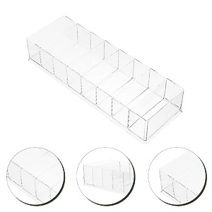 HEMOTON Tea Tea Bag Box Coffee Station Organizer Coffee Bar Box Tea Bag Organizer Holder Countertop Divided Storage Container for Beverage Sugar Sweeteners Tea Bags Organizer