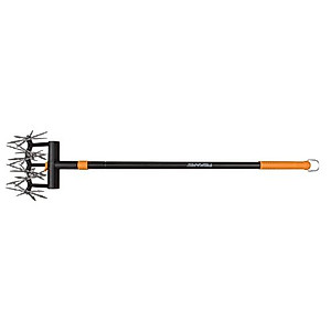 Fiskars 40 to 60-Inch Telescoping Rotary Cultivator, 16Oz
