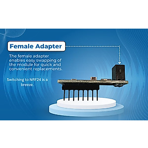 K0R41 External CC1101 Antenna for Flipper Zero - SubGhz GPIO Board Attachment Accessory Black K0R41-CCV2